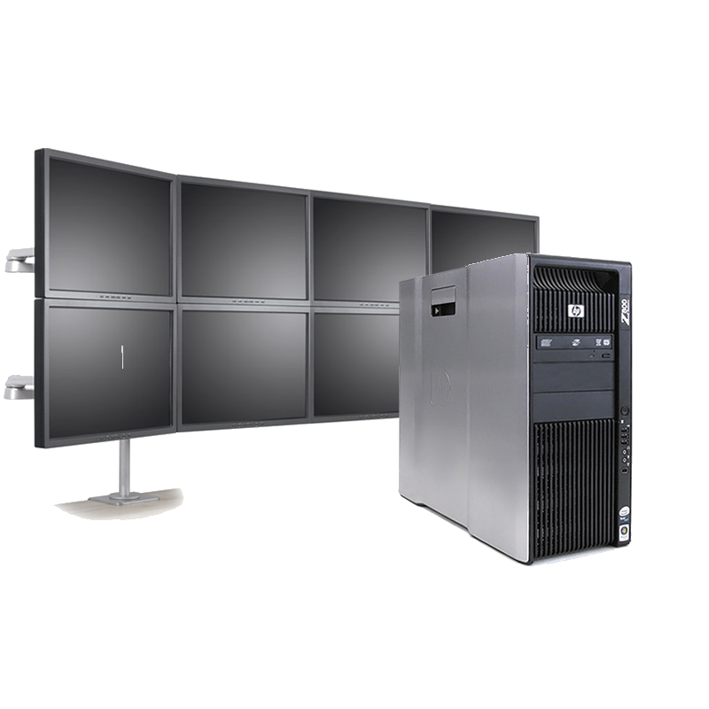 Multi-Monitor Workstations : Professional Multi Monitor Workstations ...